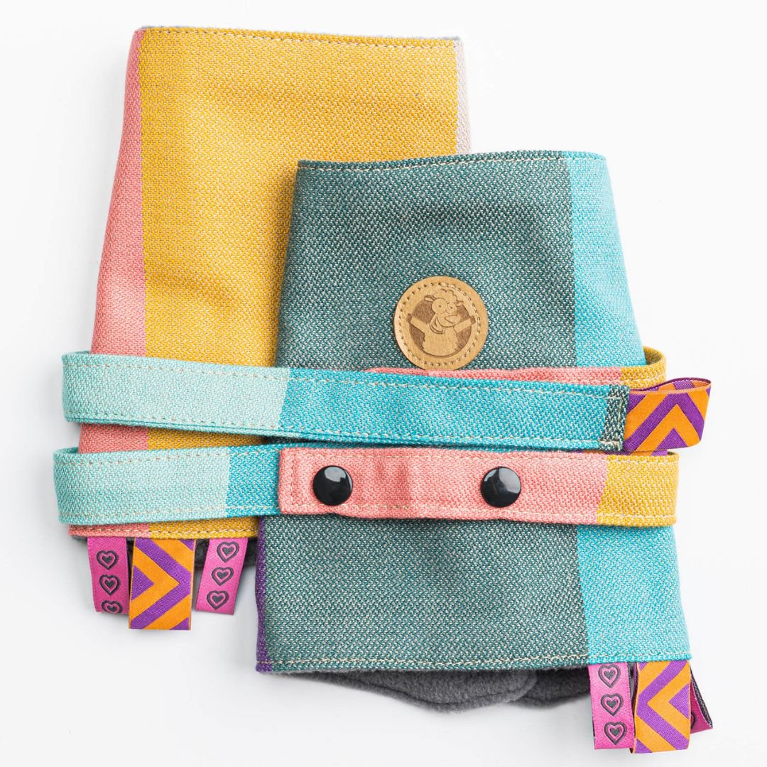 LennyLamb Baby Carrier Drool Pads / Reach Straps Set | Cloth and Carry