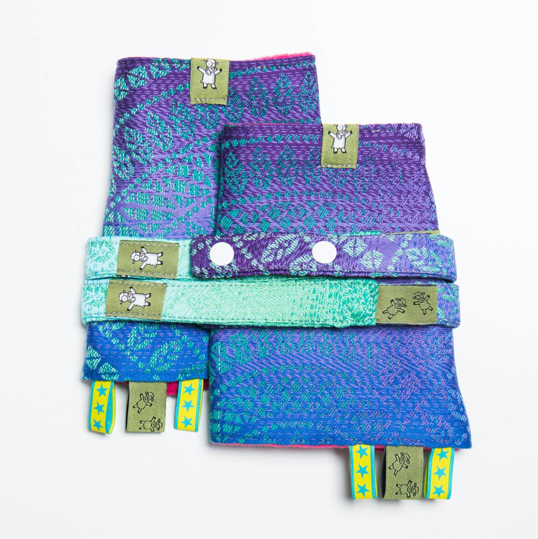 LennyLamb Baby Carrier Drool Pads / Reach Straps Set | Cloth and Carry