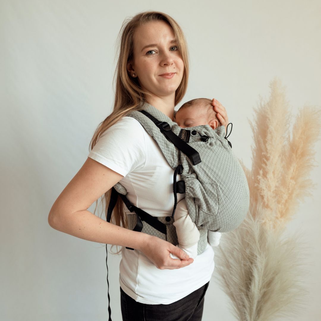 Grey Diamond - Neko Switch Baby Carrier | Cloth and Carry | Sydney