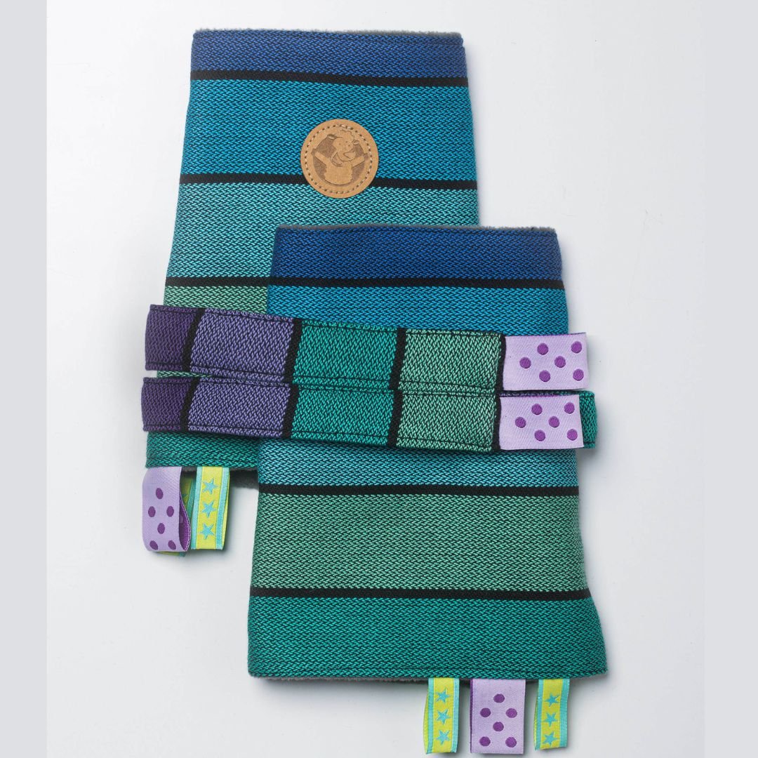 LennyLamb Baby Carrier Drool Pads / Reach Straps Set | Cloth and Carry